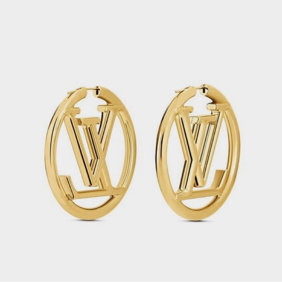 Louis Vuitton | Jewelry | Brand New Lv Hoop Earrings | Poshmark